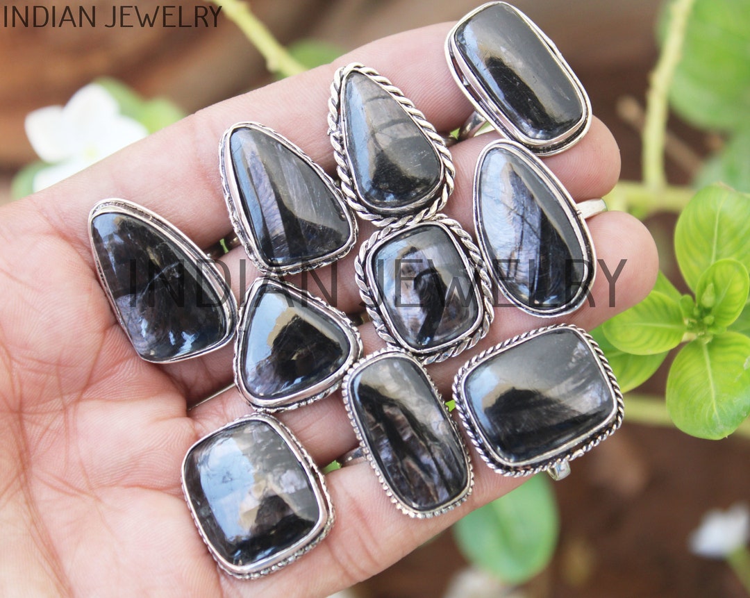 Natural Hypersthene Gemstone Ring / Natural Hypersthene Ring / Bulk ...