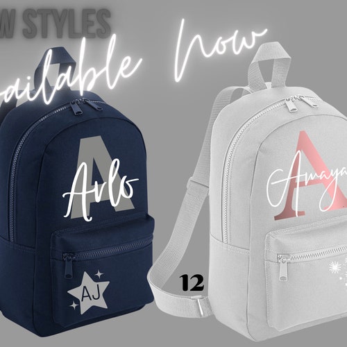 Personalised Name Backpack for Kids Custom Name Back Pack for | Etsy