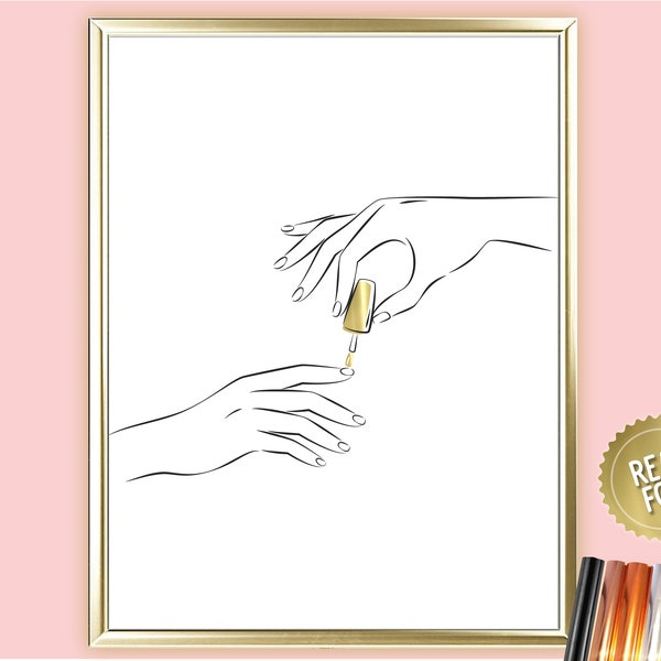 Nail Polish Poster - Etsy