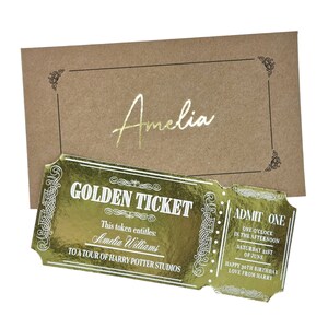 Gold Foil Scratch Reveal Ticket, Surprise Event, Gift Token - Etsy