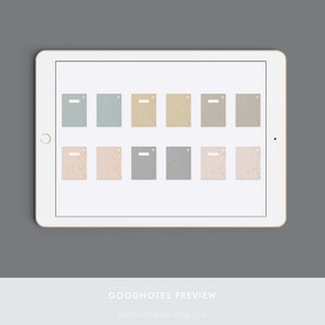 Floral Digital Notebook Cover Rose Gold Foil 6 Colours | Goodnotes ...