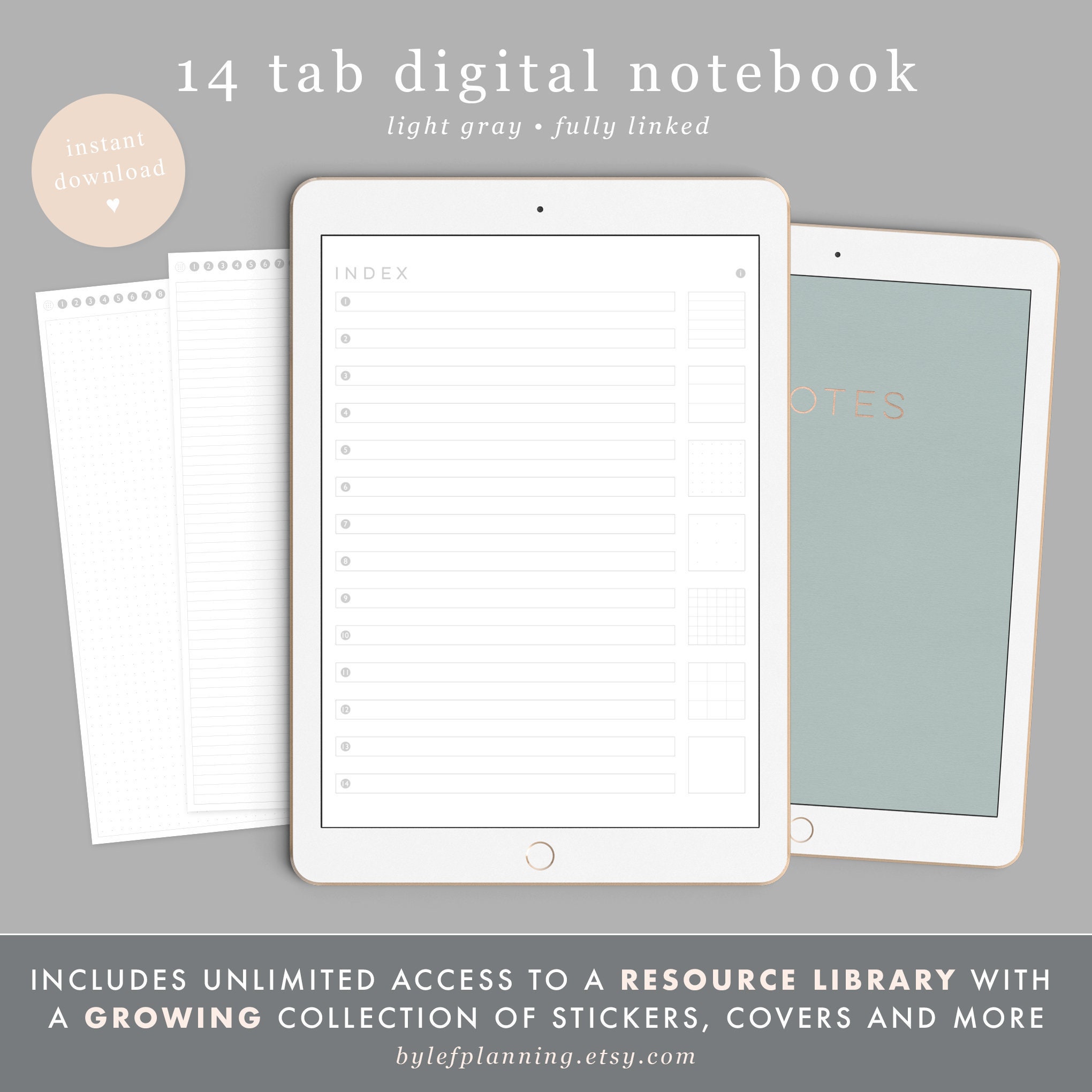 Digital Notebook, Goodnotes Notebook, Digibujo, Notability Notebook ...