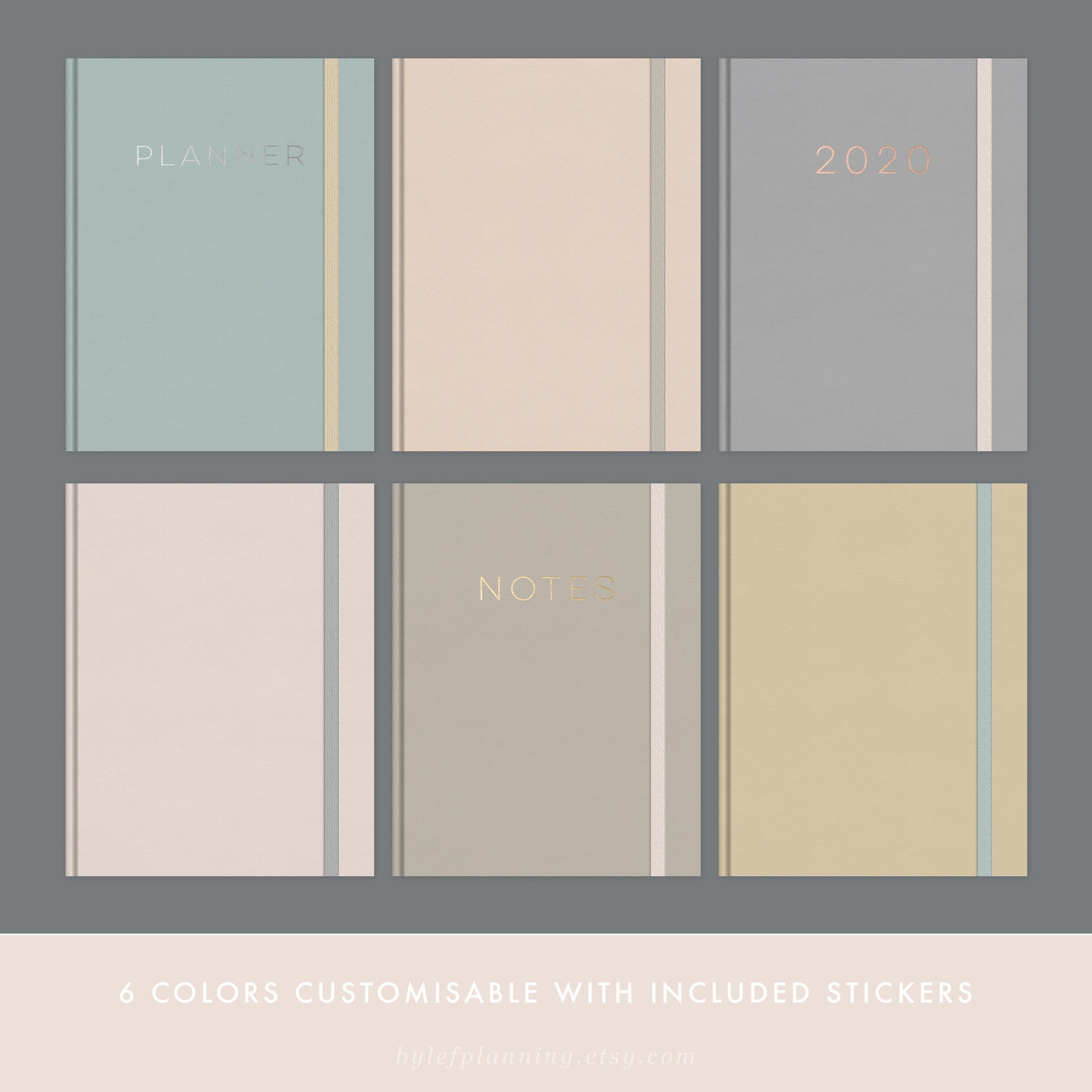 Digital Notebook Cover Elastic Band in 6 Colours | Goodnotes Cover ...