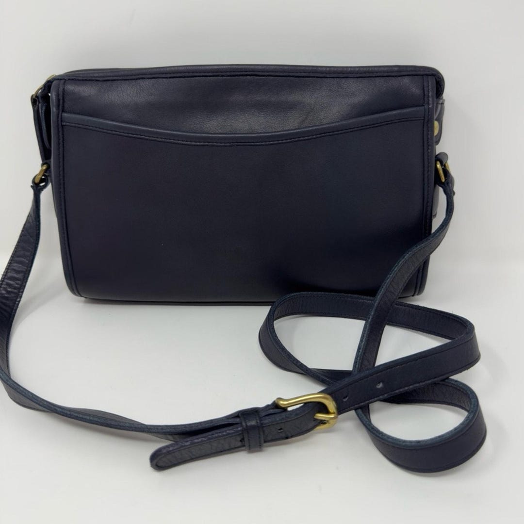 Vintage Coach Taylor Navy Blue Crossbody 9944 - Etsy