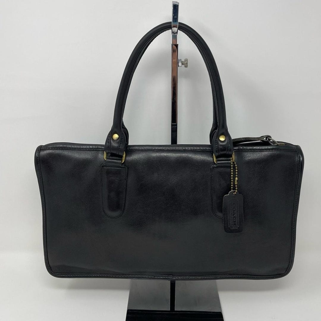 Vintage Coach Bonnie Cashin Slim Satchel Black Leather - Etsy