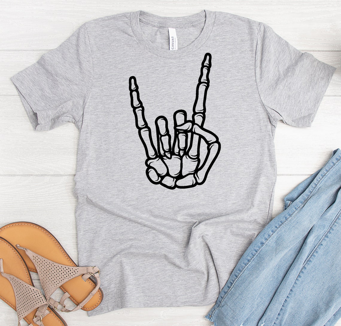 Skeleton Shirt Halloween Skeleton Hand Shirt Skeleton Hands | Etsy