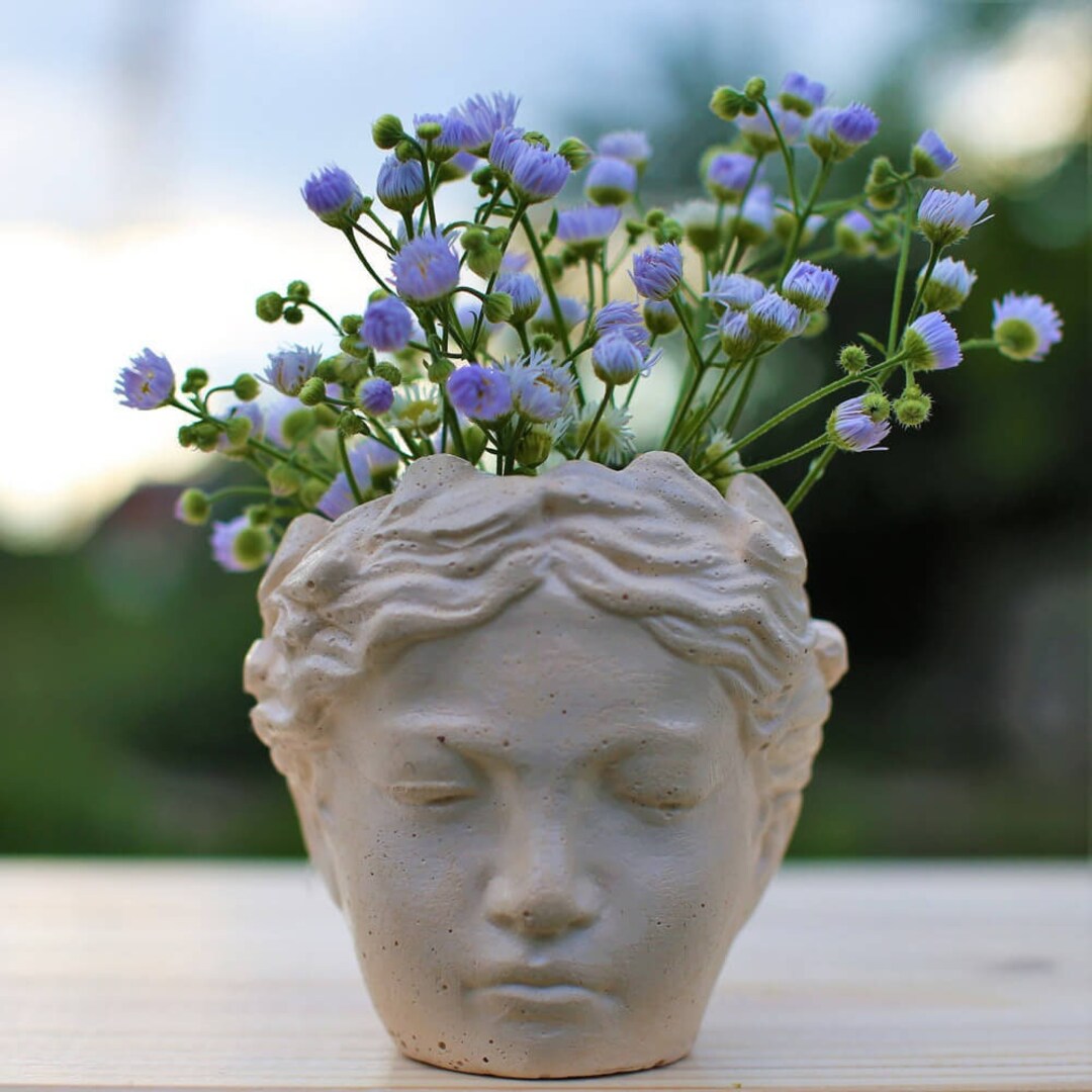 Planter Pot, Flower Indoor Plant Pots Women Head - Etsy