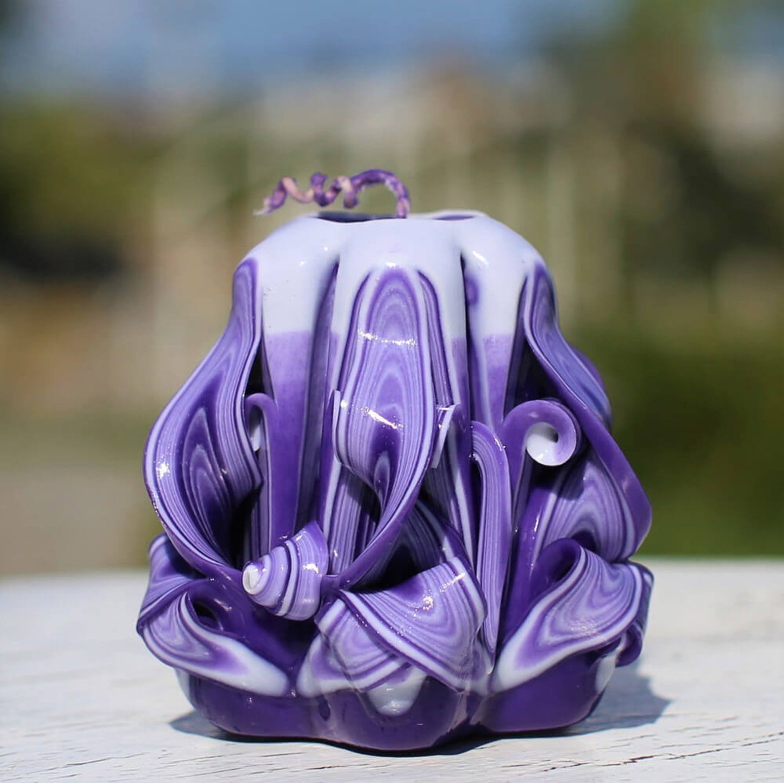 Carved Candles Purple 3''-small Decorative Candle Gift for Men-cute ...