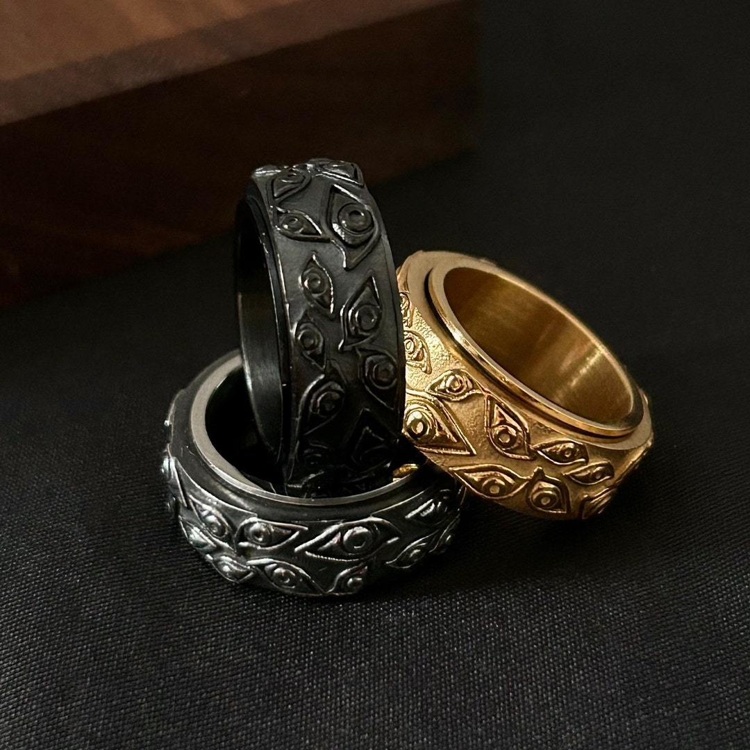 Jujutsu Kaisen Sukuna Spinner Ring, Fidget Anxiety Relief, Spinner ...