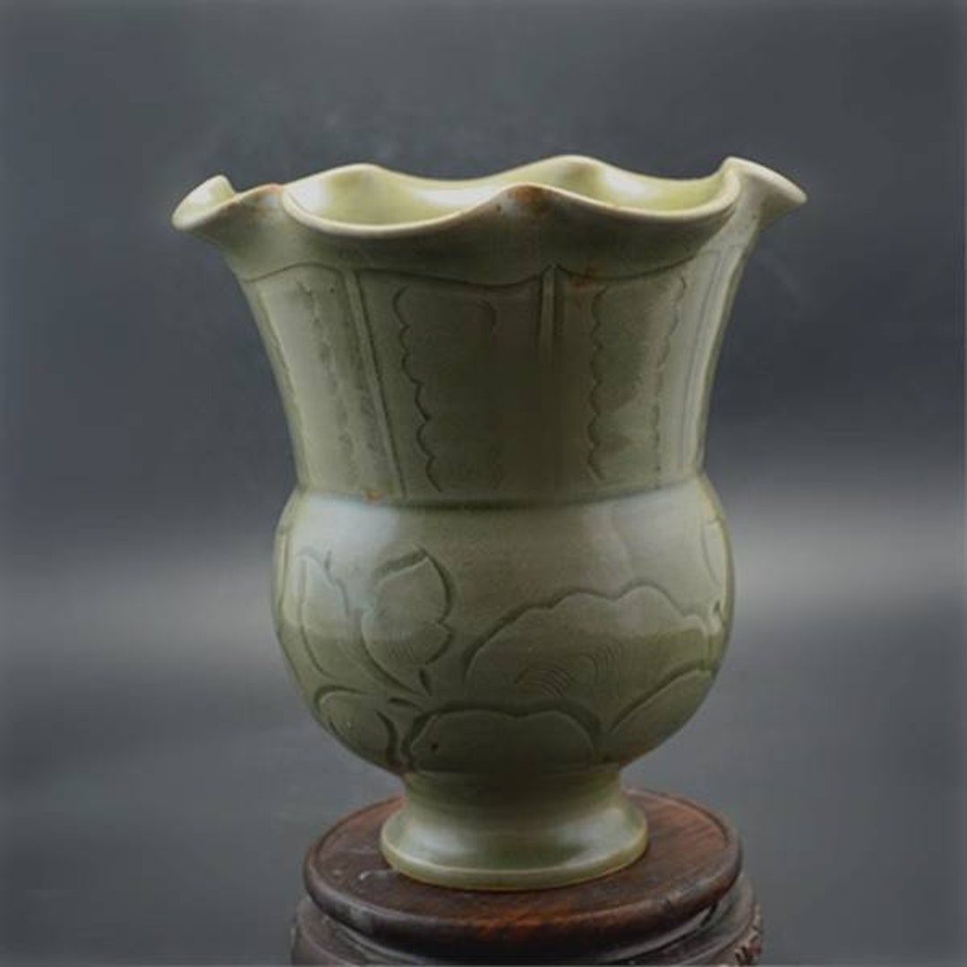 Chinese Antiques Porcelain Vase Song Dynasty Yaozhou Ware Celadon ...