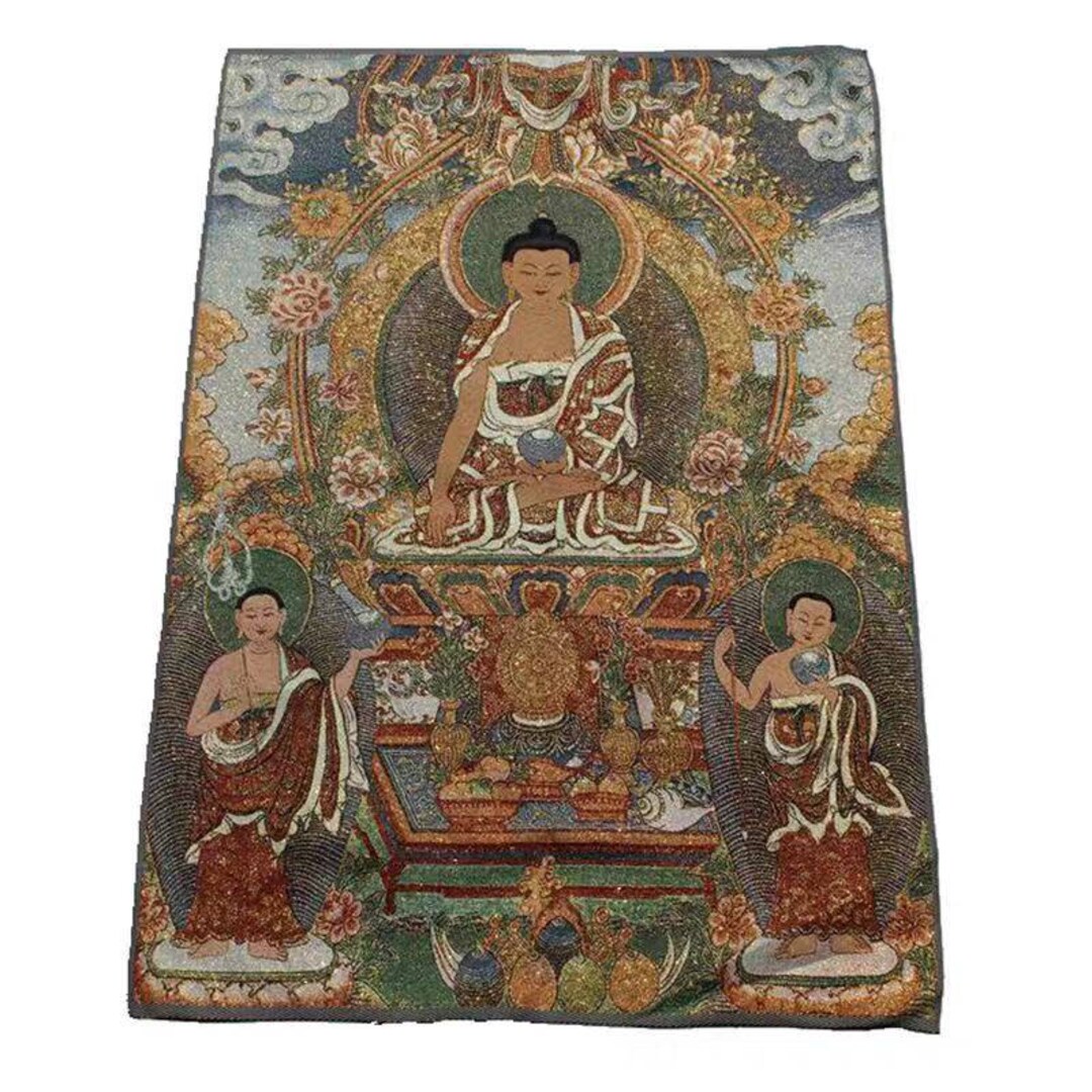 Rare Antique Tibetan Buddhism Buddhist Thangka,hand Embroidery Color ...