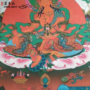 Rare Antique Tibetan Buddhism Buddhist Thangka,painted Color Thread ...