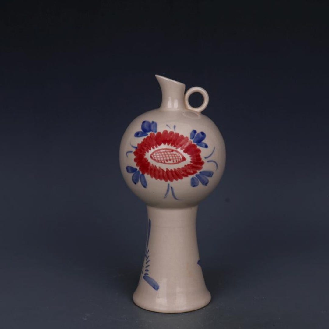 Vintage Xing Ware Porcelain Water Pot: Hand-painted Floral Ceramic - Etsy