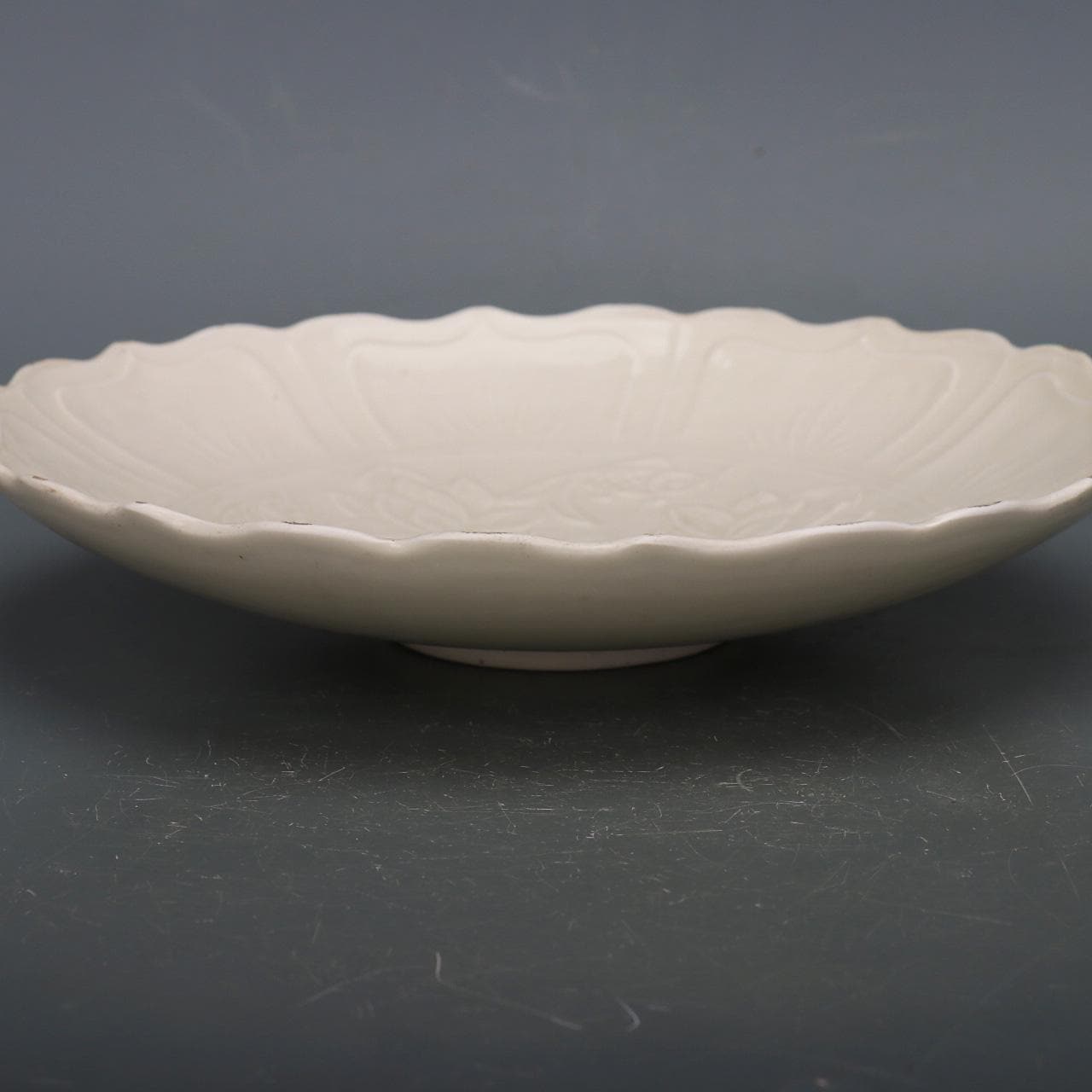Chinese Ding Ware Porcelain Plate, Hand-carved Fish and Algae - Etsy