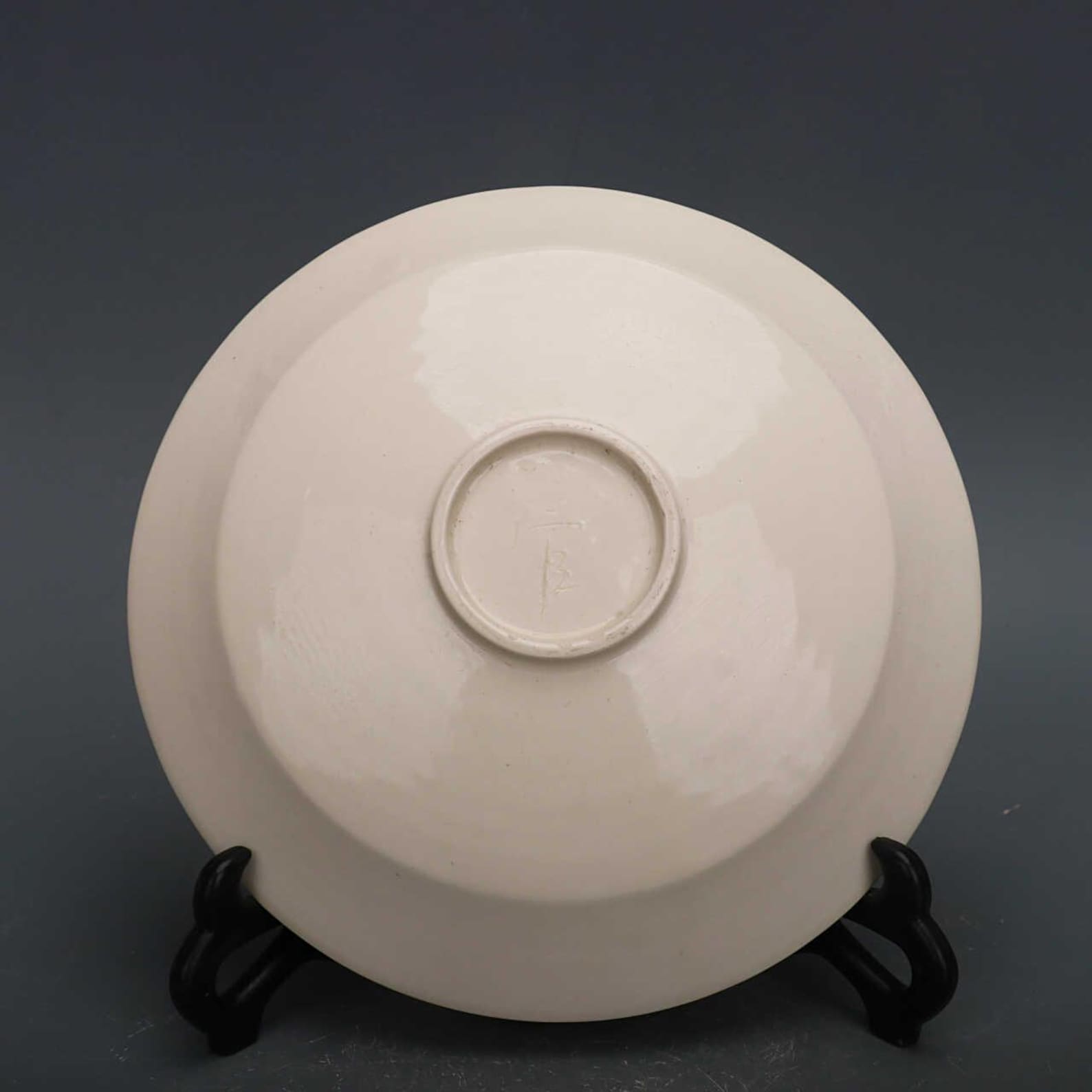 Chinese Ding Ware Porcelain Plate, Hand-carved Floral Ceramic Dish - Etsy