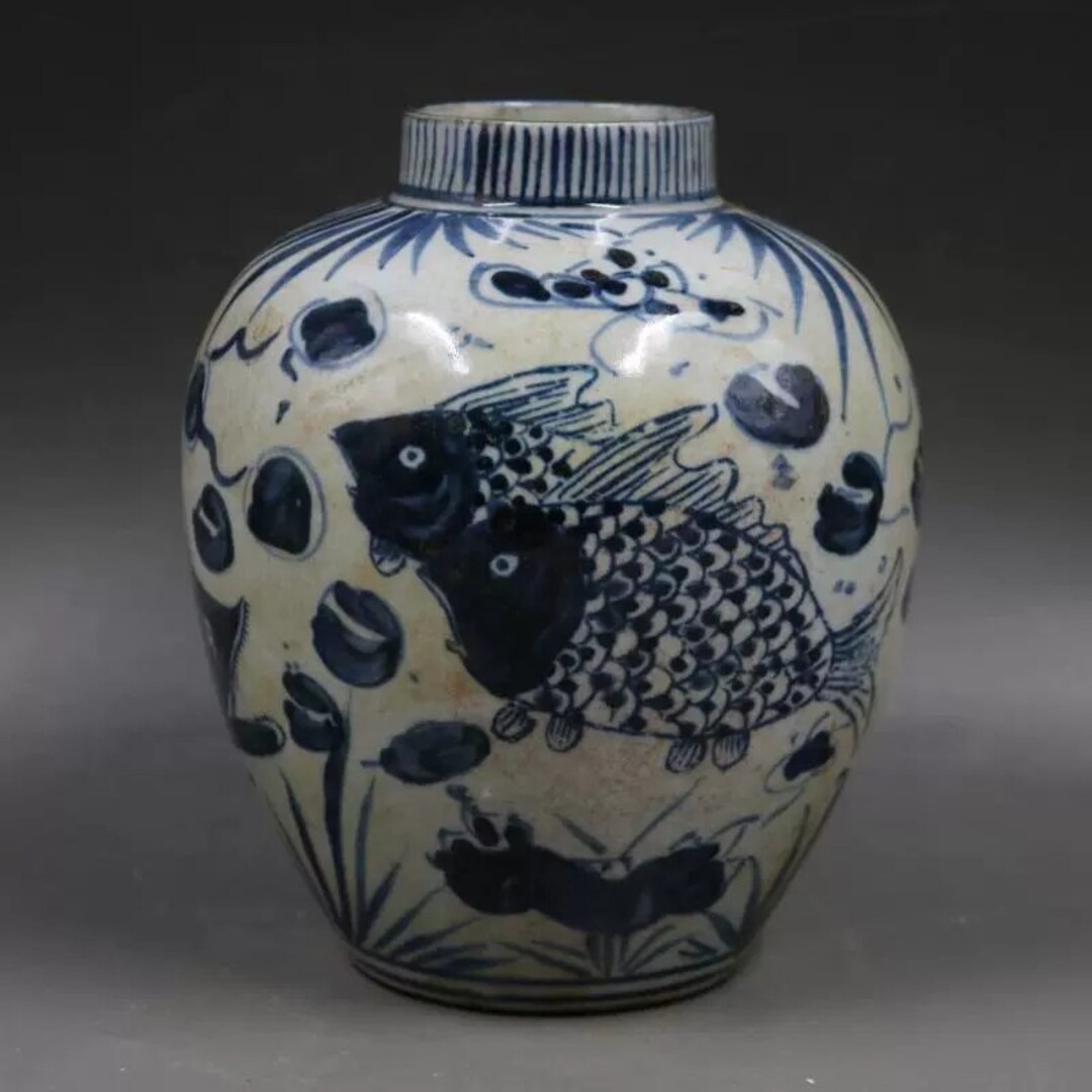 Chinese Porcelain Tea Jar,chinese Blue and White Ceramic Pot,hand ...
