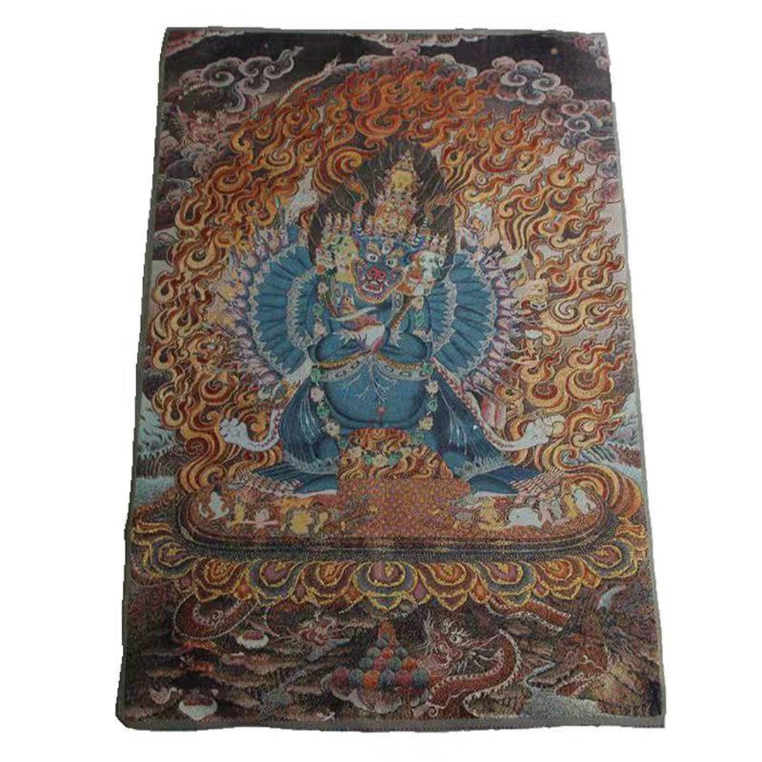 Rare Antique Tibetan Buddhism Buddhist Thangka,hand Embroidery Color ...