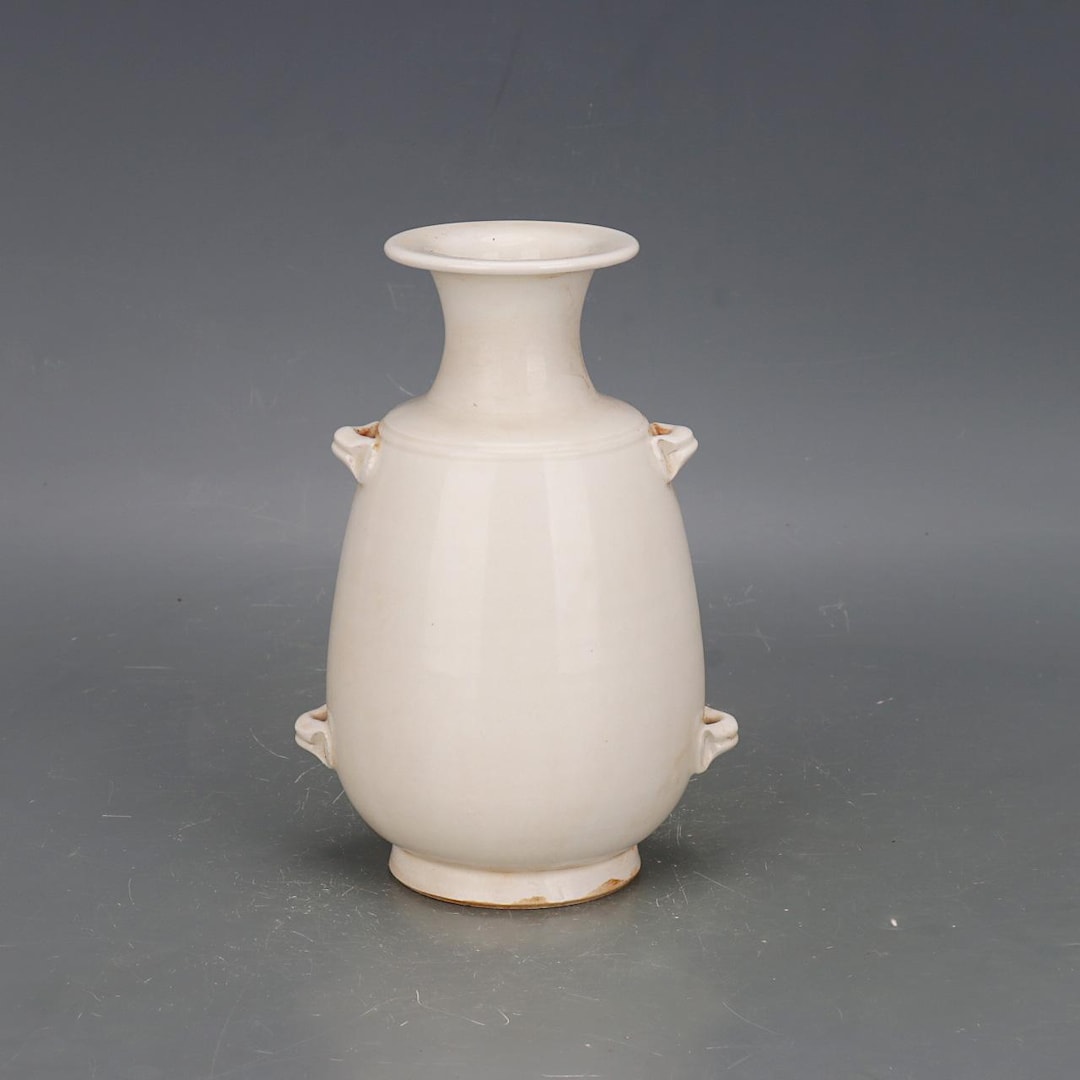 Vintage Chinese Xing Ware Vase: White Glaze Ceramic Bottle - Etsy