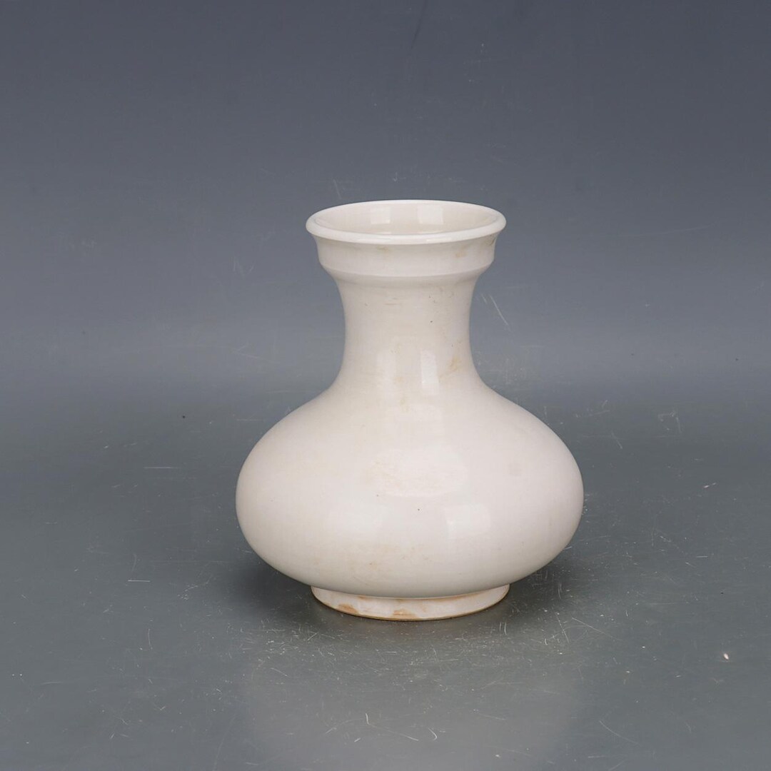 Vintage Xing Ware Porcelain Vase: White Glaze Ceramic Bottle - Etsy