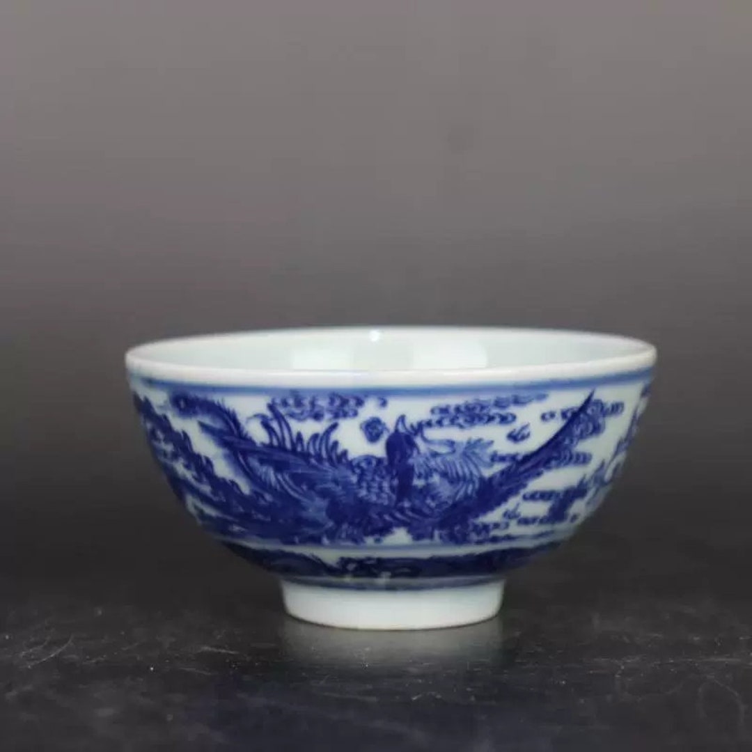 Chinese Porcelain Tea Cup,chinese Blue and White Ceramic Cup,hand ...