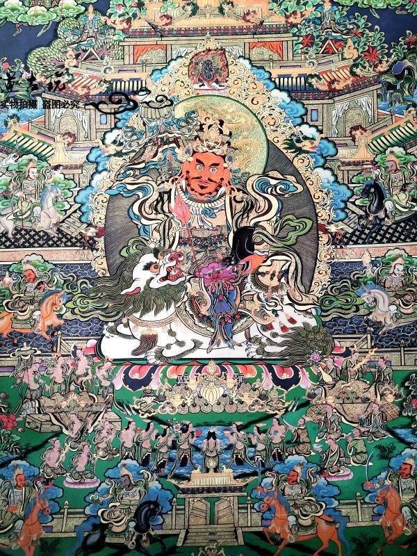 Rare Antique Tibetan Buddhism Buddhist Thangka,painted Color Thread ...