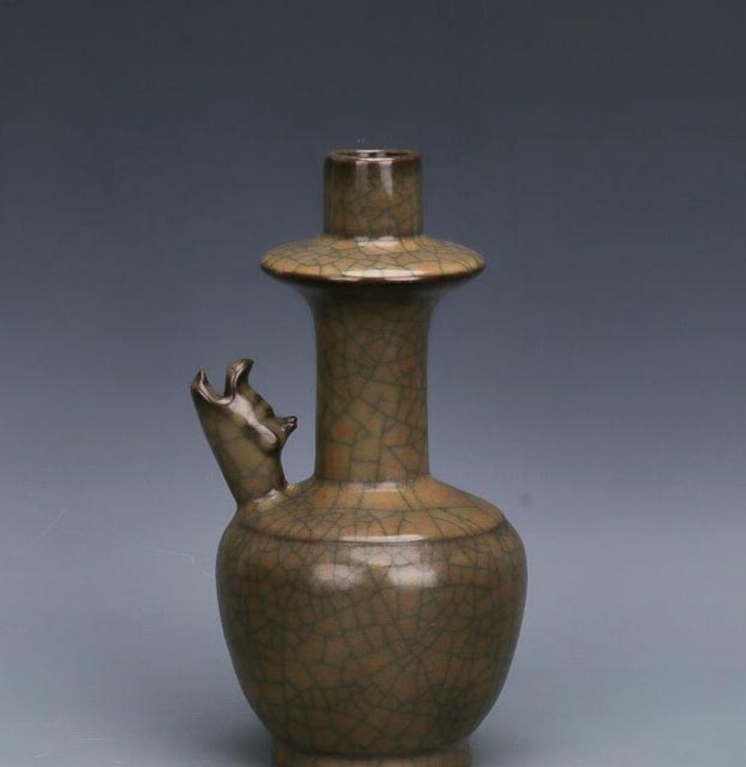 Chinese Porcelain Water Pot China Ge Ware Celedon Flagon.chinese Vintage Porcelain Ge Kiln ...
