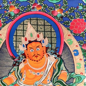 Rare Antique Tibetan Buddhism Buddhist Thangka,painted Color Thread ...