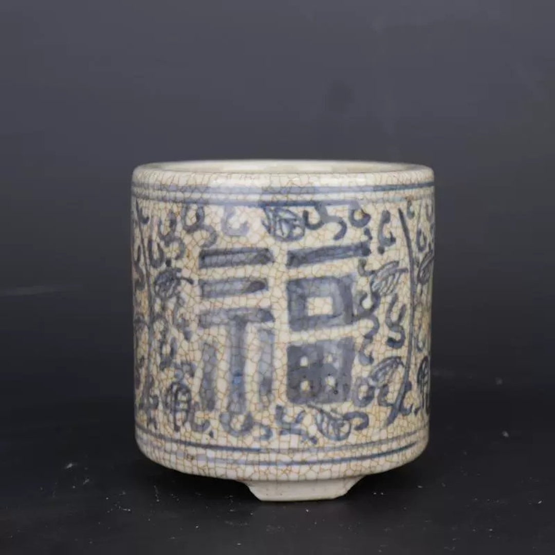 Chinese Porcelain Censer,chinese Blue and White Ceramic Three Legs ...
