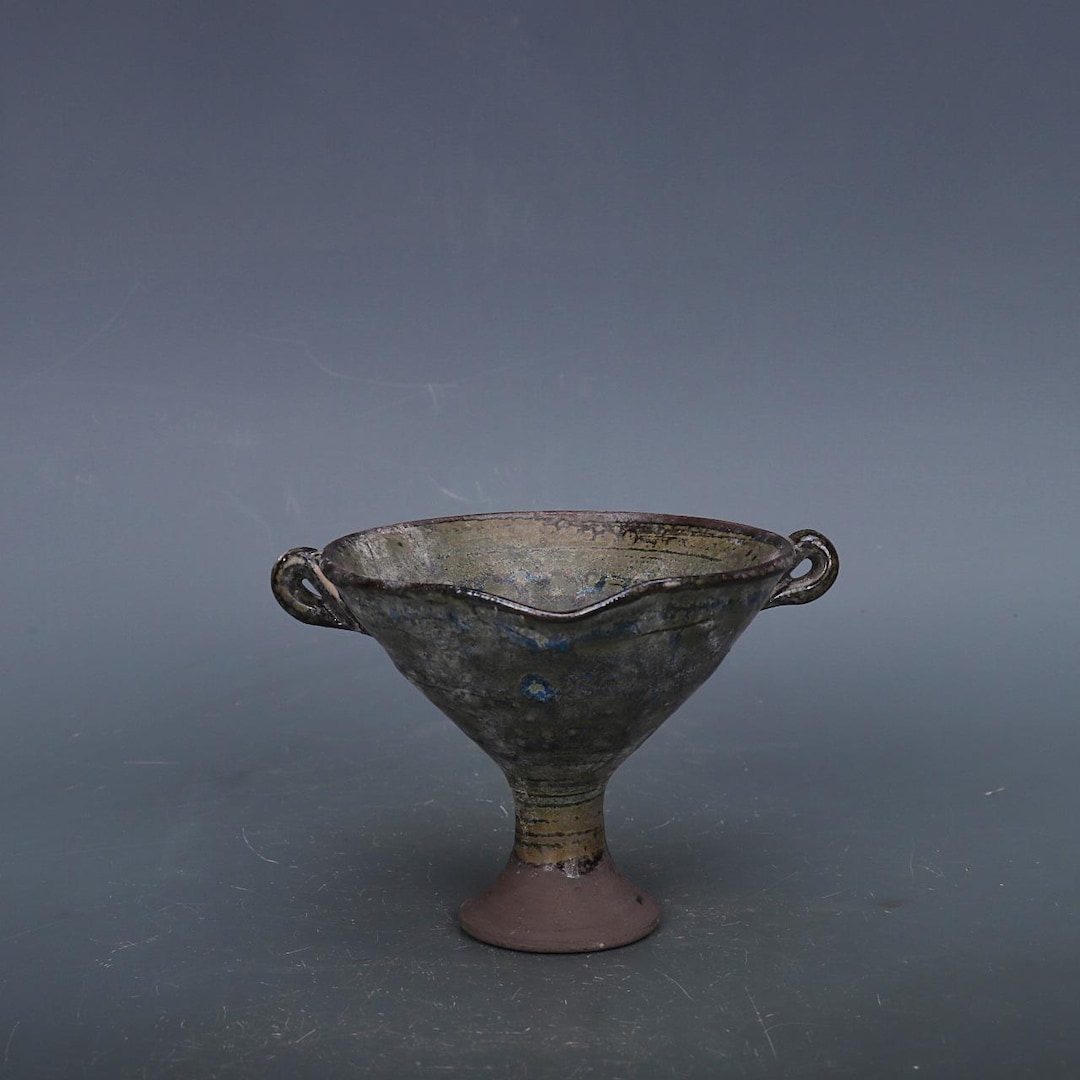Chinese Vintage Porcelain Cup,china Jun Ware Flambé Glaze Celadon ...