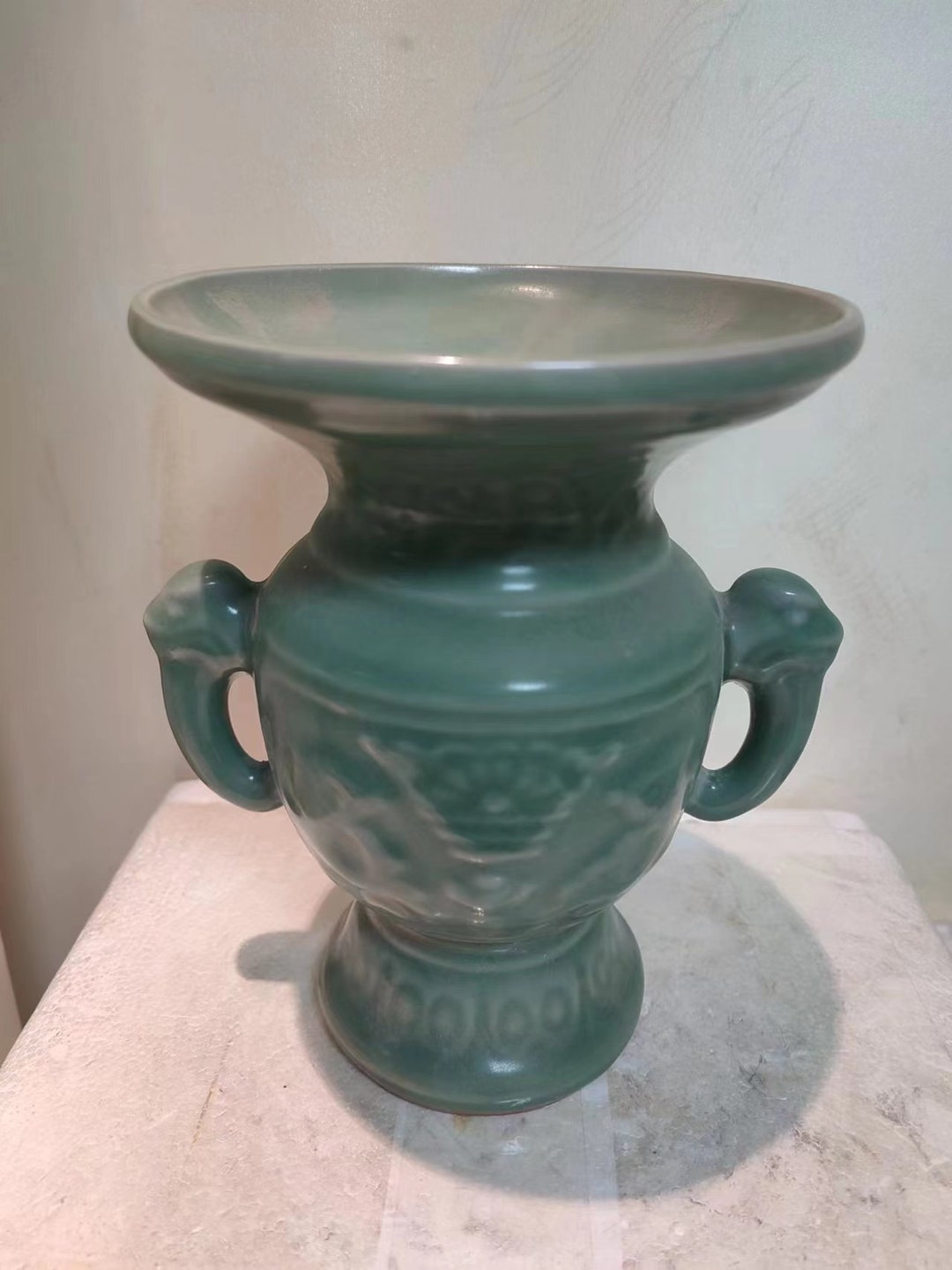 Chinese Porcelain Vase,china Longquan Guan Ware Celadon Vase,hand ...