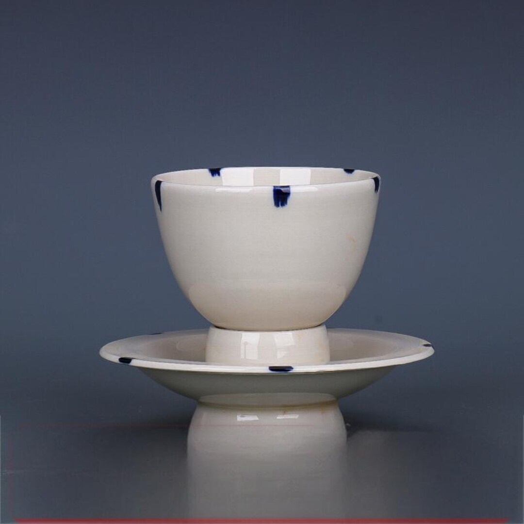 Vintage Xing Ware Tea Cup & Saucer: White Glaze Chinese Porcelain - Etsy