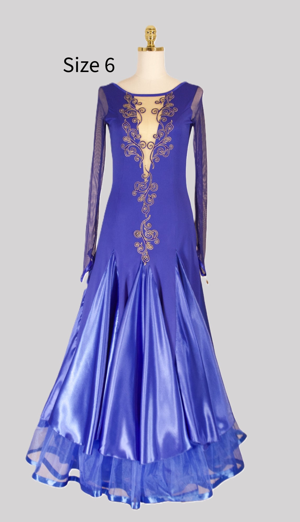 Ballroom Dance Dress Sewing Pattern, Standard Ballroom Dance Dress ...