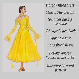 Ballroom Dance Dress Sewing Pattern, Standard Smooth Style (PDF Pattern ...