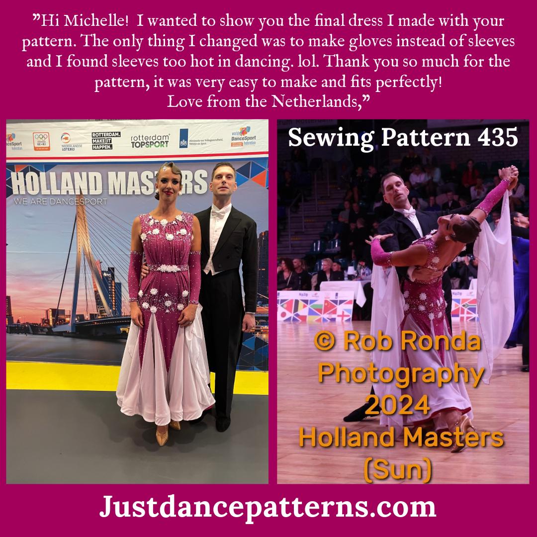 Ballroom Dance Dress Sewing Pattern, Standard Ballroom Dance Dress ...