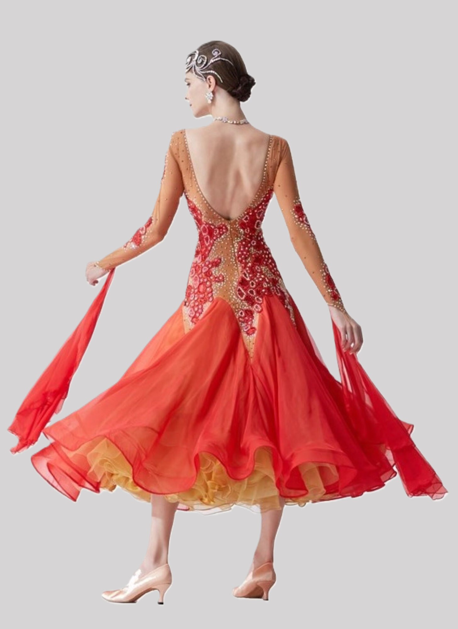 Ballroom Dance Dress Sewing Pattern, Standard Ballroom Dance Dress ...