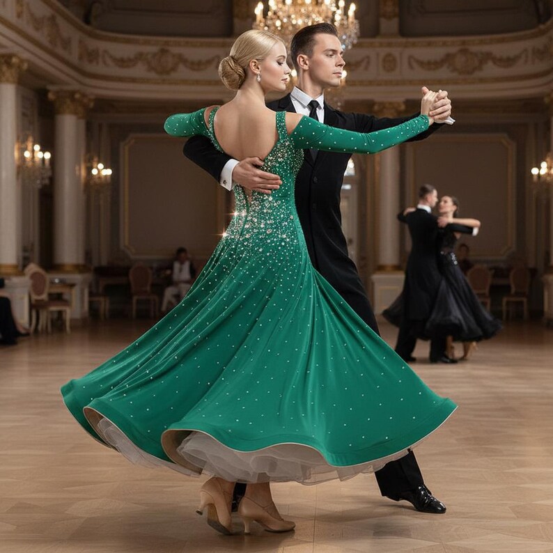 Ballroom Dance Dress Sewing Pattern, Standard Smooth Style (PDF Pattern ...