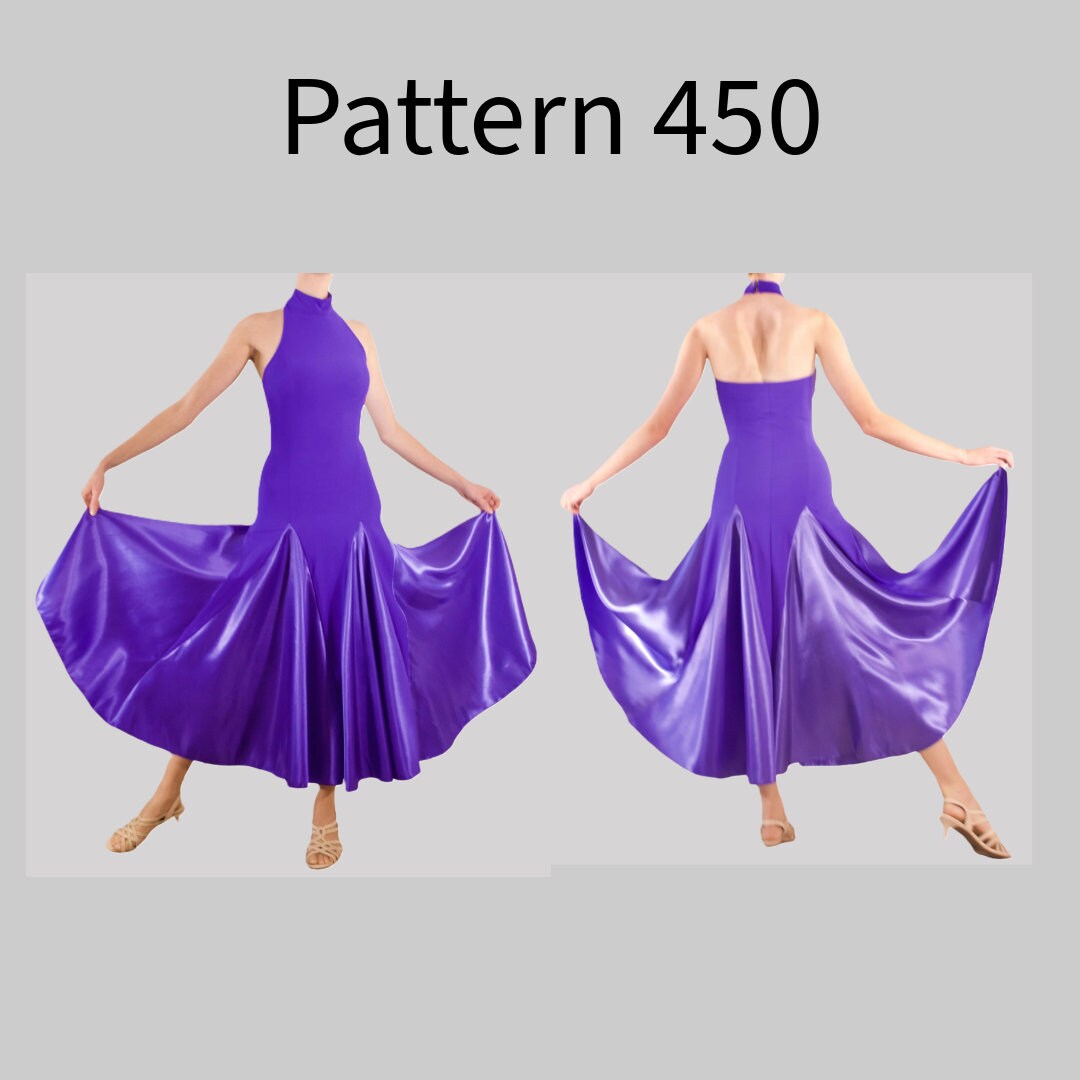 Custom Sized Ballroom Dance Dress Sewing Pattern (PDF Pattern) - Etsy