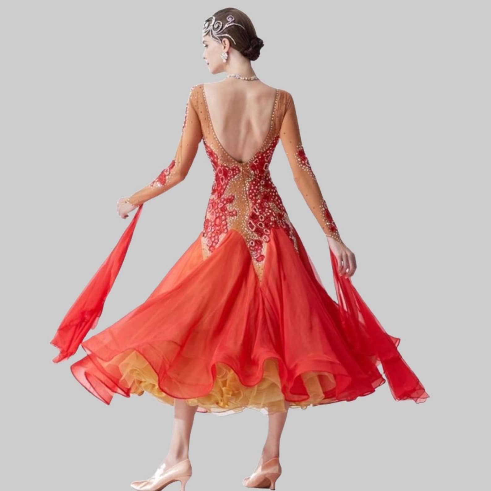 Ballroom Dance Dress Sewing Pattern, Standard Ballroom Dance Dress ...