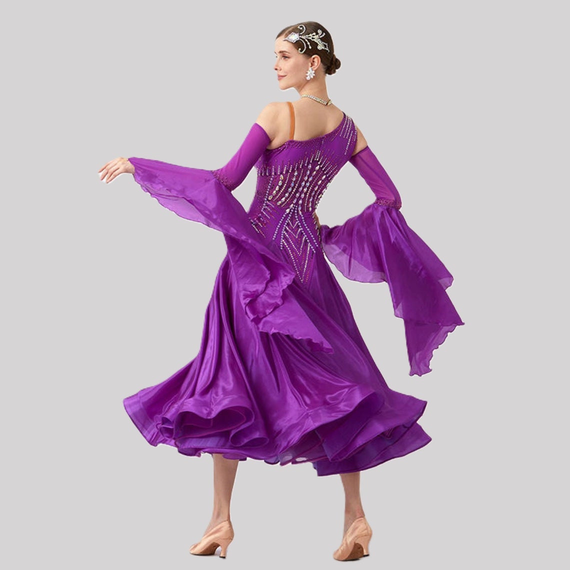 Ballroom Dance Dress Sewing Pattern, Standard Ballroom Dance Dress ...