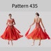 Custom Sized Ballroom Dance Dress Sewing Pattern, Custom Sized Standard ...