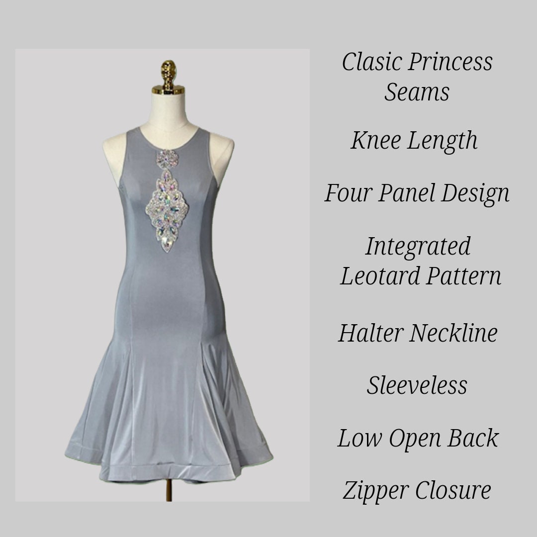 Latin Dance Dress Sewing Pattern, Ballroom Dance Dress Sewing Patterns ...