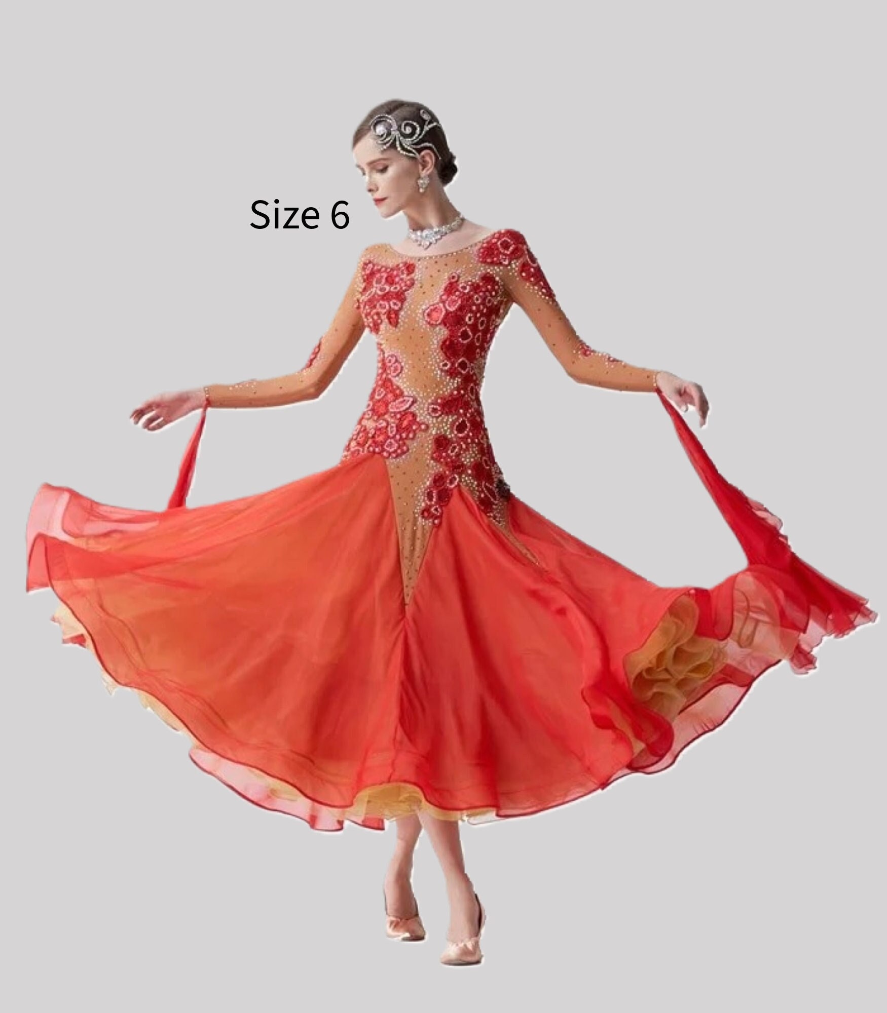 Ballroom Dance Dress Sewing Pattern, Standard Ballroom Dance Dress ...