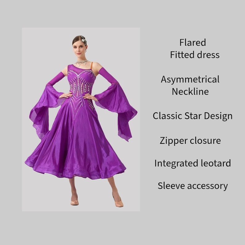 Ballroom Dance Dress Sewing Pattern, Standard Ballroom Dance Dress ...