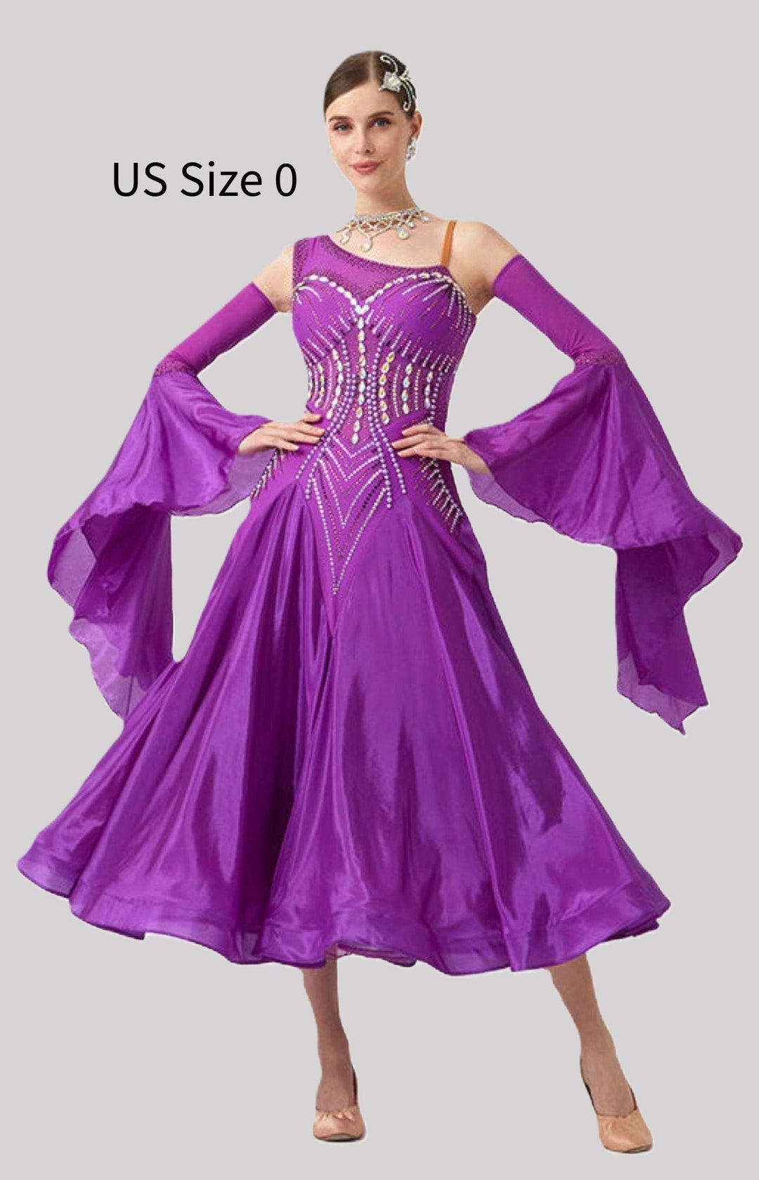Ballroom Dance Dress Sewing Pattern, Standard Ballroom Dance Dress ...