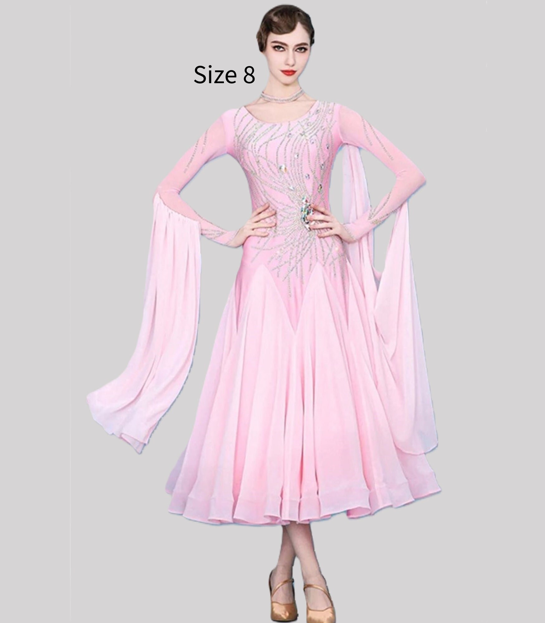 Ballroom Dance Dress Sewing Pattern, Standard Ballroom Dance Dress ...