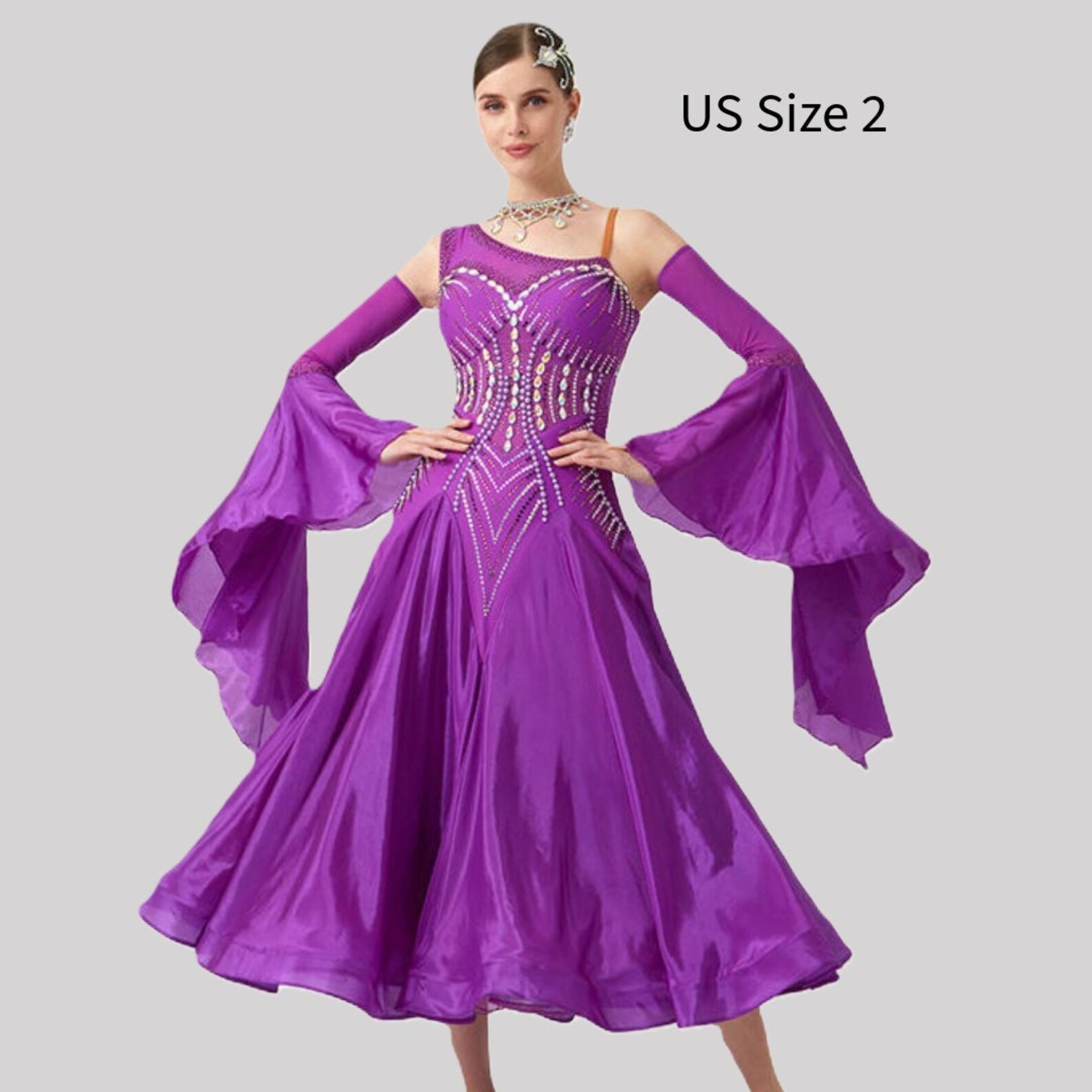 Ballroom Dance Dress Sewing Pattern, Standard Ballroom Dance Dress ...