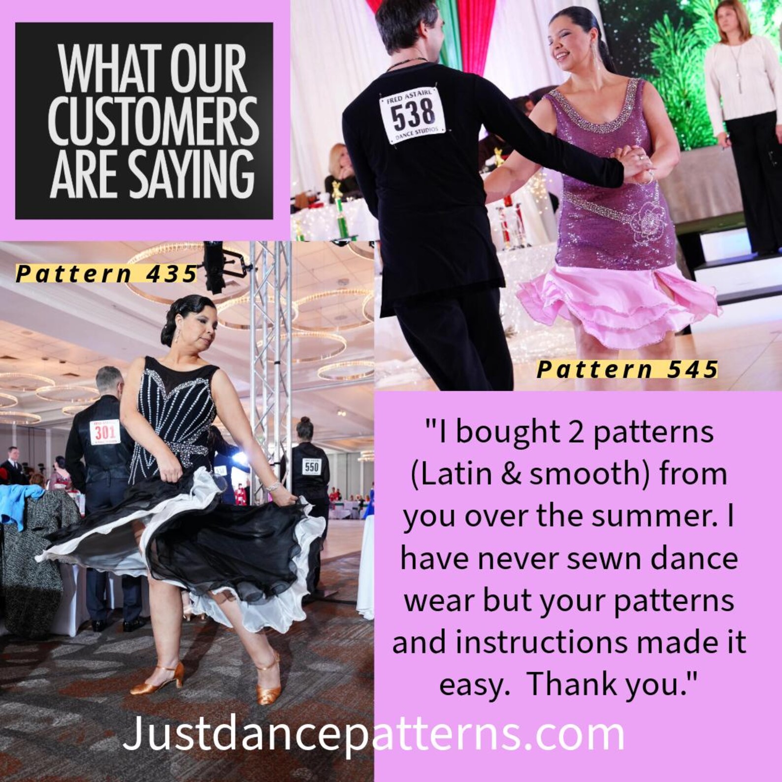 Ballroom Dance Dress Sewing Pattern, Standard Ballroom Dance Dress ...