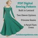 Ballroom Dance Dress Sewing Pattern, Standard Smooth Style (PDF Pattern ...