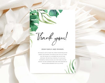 Tropical Thank You | Etsy