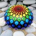 Large Rainbow Painted Pebble. Pride Month. Pride Rainbow. Rainbow Stone ...